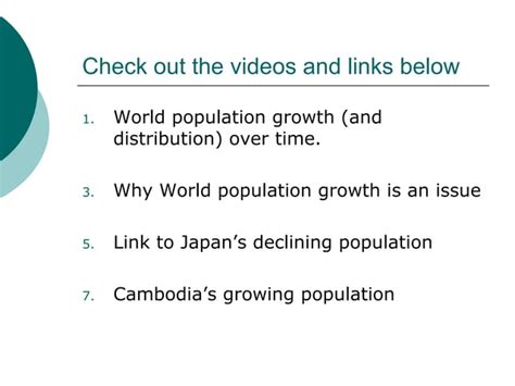World Population Growth Ppt