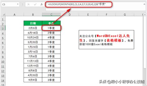 给你一个日期，如何用excel公式快速判断属于哪个季度？ 正数办公