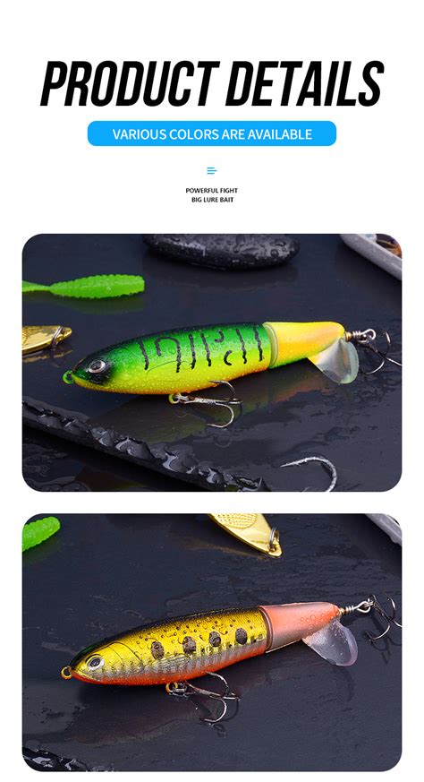 Dn 11cm 15g Floating Whopper Popper Fishing Lure Top Water Whopper