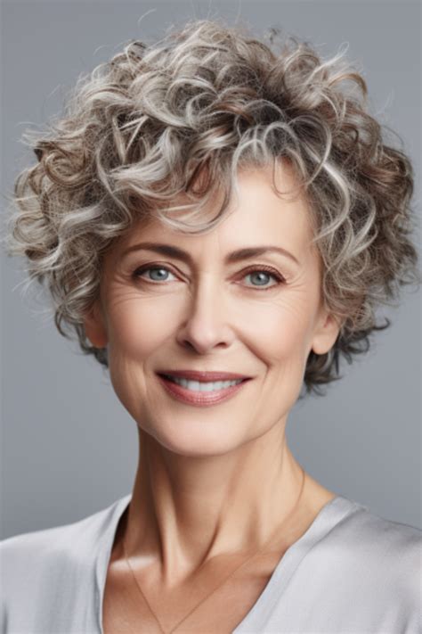27 Flattering Curly Hairstyles For Women Over 60 Short Curly Hairstyles For Women Short Wavy
