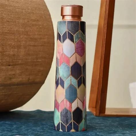 Copper Meena Printed Bottle At Rs 550 Piece Moradabad ID 2852649460230