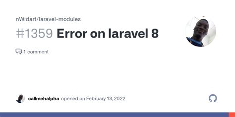 error on laravel 8 · issue 1359 · nwidart laravel modules · github