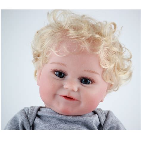 Мягконабивная кукла Реборн Reborn Dolls Мальчик в сером костюмчике