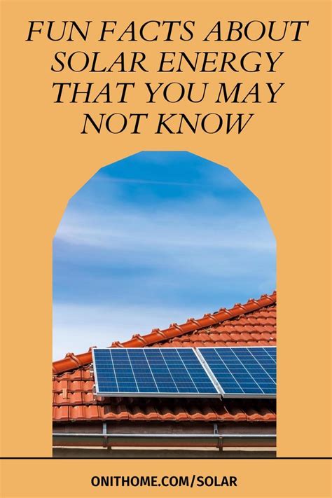 Fun Facts About Solar Energy That You May Not Know