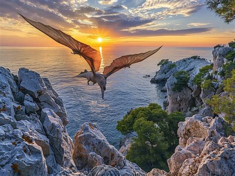 Beautiful Pterodactylus Details Ai Generated Image