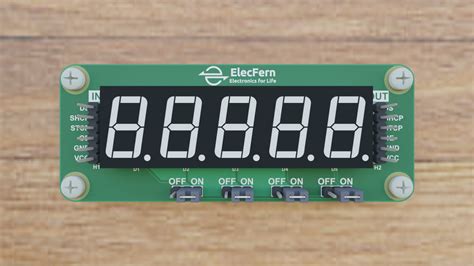 7 Segment Leds Module Using Shift Register Cd74hc595