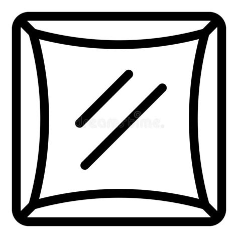 Square Icon Of A Curved Shiny Surface Reflecting Light Stock Illustration Illustration Of