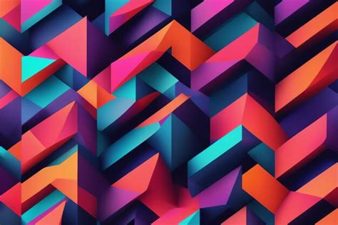 Premium Ai Image Aesthetic Wallpaper Made Of Abstract Geometric