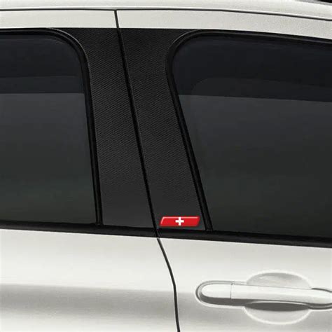 Adesivos Bandeira Suiça Emblema Escudo Placa Coluna Resinado Sportinox Adesivos Automotivos