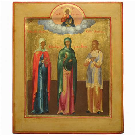 Икона "Святые Мария, Анна и Любовь".