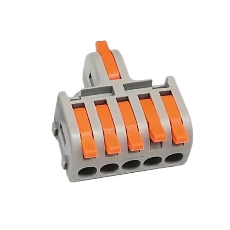 Quick Connector 1 Input 5 Output Electrical Splitter Push In Terminal