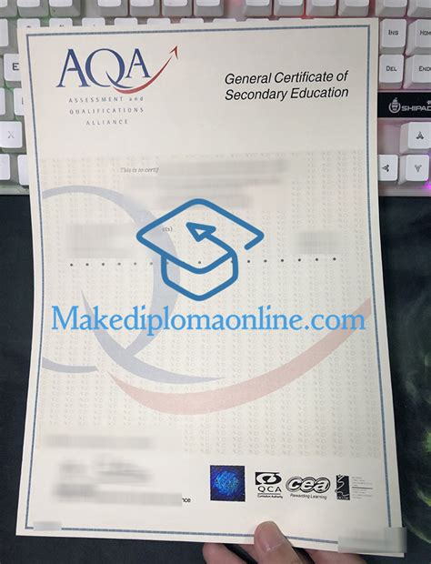 Aqa Education Certificate Gcse Certificate