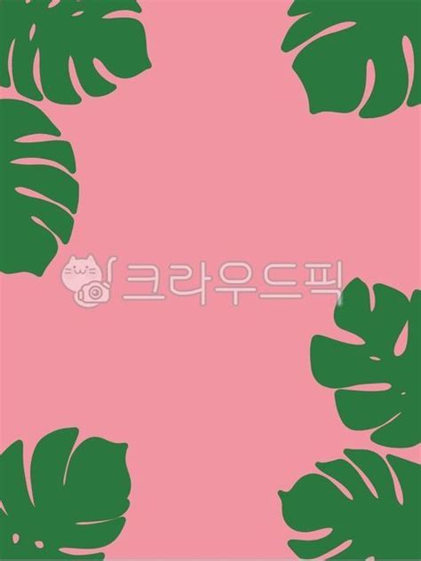 몬스테라 몬스테라배경 여름배경 몬스테라일러스트 여름일러스트 사진이미지일러스트캘리그라피 Jiu작가