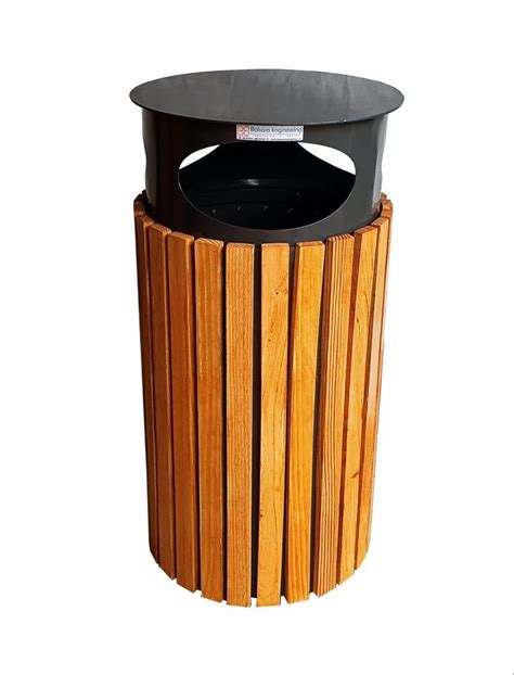 Mild Steel Wooden Finish Dustbins At Rs 9900 Piece In Palghar Id