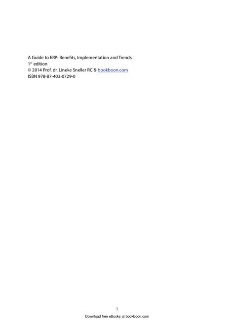 Download Free A Guide To ERP Benefits Implementation And Trends PDF Online