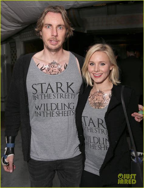 Photo Kristen Bell Dax Shepard Wear Game Of Thrones Tattoos 02 Photo