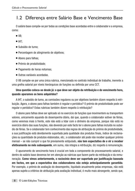 Cálculo E Processamento Salarial 4ª Ed By Grupo Lidel Issuu
