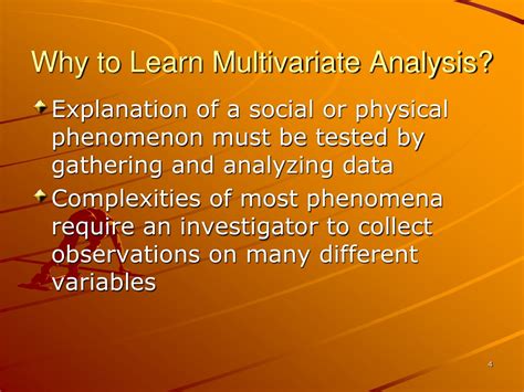 Ppt Multivariate Statistical Analysis Powerpoint Presentation Free