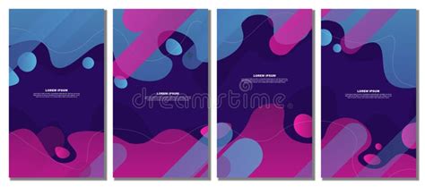 Abstract Modern Template Set Background Stock Illustration Illustration Of Layout Geometry