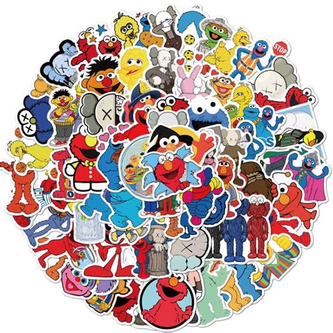 Hot Jjsgwixloowehg 541 Stickers Sesame Street Stickers Lazada Ph