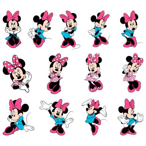 Layered Minnie Mouse Svg Bundle Instant Download Bundle For Cricut