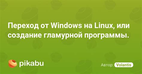 Переход от Windows на Linux или создание гламурной программы Пикабу