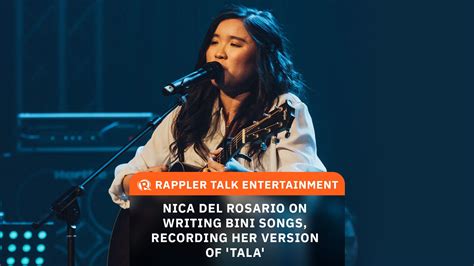 Rappler Talk Entertainment Nica Del Rosario On Bini Songs Her Version Of Tala
