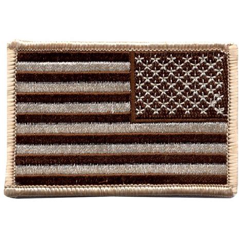 Iron On Sew On Embroidered Us Reverse Flag Patch