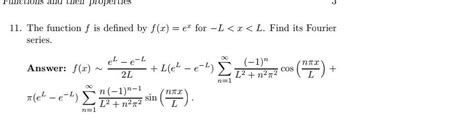 Solved The Function F Is Defined By F X Ex For L Chegg Com