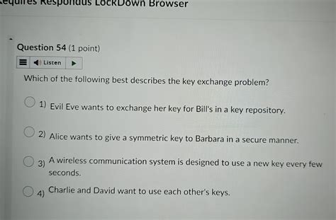 Solved Question 54 1 ﻿point Listenwhich Of The Following