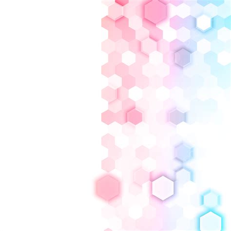 Background Spanduk Putih Dengan Segi Enam Warna Abstrak Segi Enam The