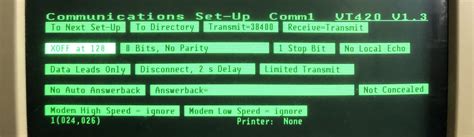 logging in on my mac using a vt420 terminal