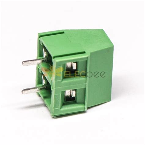 Screw Terminal Pcb Connector Straight Pin Green Through Hole