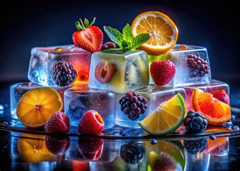 Breathtaking Frozen Fruit Ice Sculptures A Long Exposure Masterpiece Of
