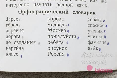 Словарные слова 1 класс школа 21 века — Блог Милы