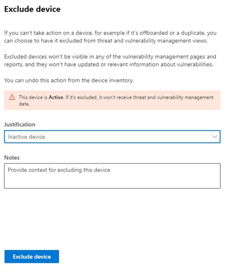 exclude devices in microsoft defender for endpoint microsoft learn