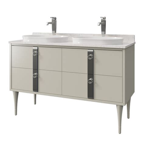 Тумба двойная под столешницу с раковиной Caprigo Toronto 140 L814/CRM в ...