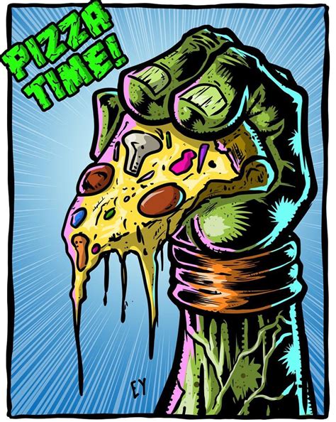 Pizza Time • Teenage Mutant Ninja Turtles Anime Chibi Ninja Turtle
