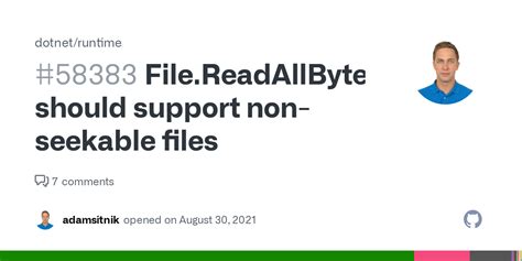 Filereadallbytes Should Support Non Seekable Files · Issue 58383