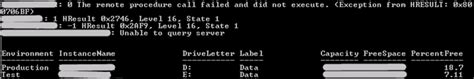 find drives with low disk space for all sql instances using powershell