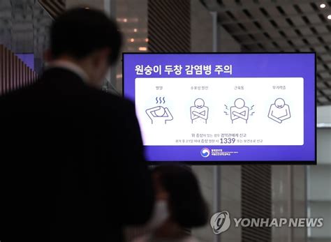 원숭이두창 감염병 주의 연합뉴스