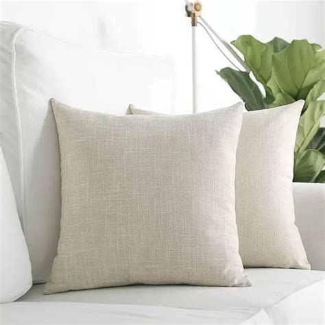 亚麻抱枕套靠垫床头大腰枕床头方形棉麻北欧沙发小靠枕定做不含芯 T 花瓣网