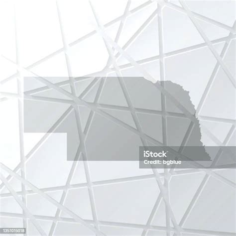 白い背景にメッシュネットワークを持つネブラスカ州の地図 ネブラスカ州のベクターアート素材や画像を多数ご用意 ネブラスカ州 地図
