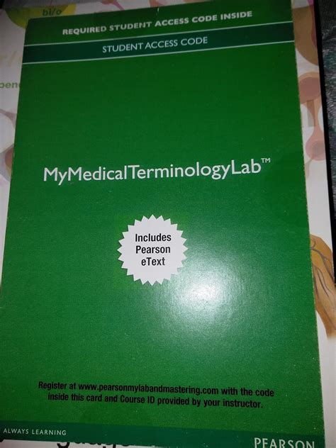 MyLab Medical Terminology With Pearson EText Access Card Amazon Books