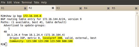Hacking Cisco Lab BGP Community Policy