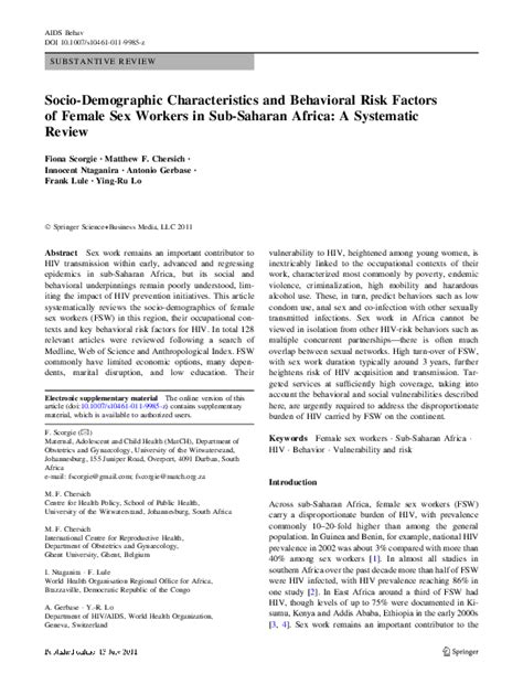 Pdf Socio Demographic Characteristics And Behavioral Risk Factors Of