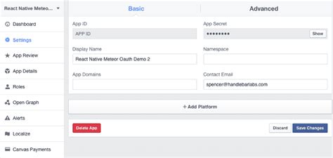 React Native Meteor Oauth With Facebook