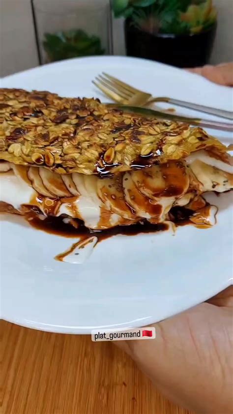 فطور صحي ولذيذ😋 جربوه غادي تحماقو عليه👌 للمزيد من الوصفات السهلة
