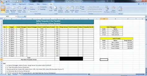 Contoh Soal Excel Untuk Tes Kerja Dan Jawabannya Payroll Ess And