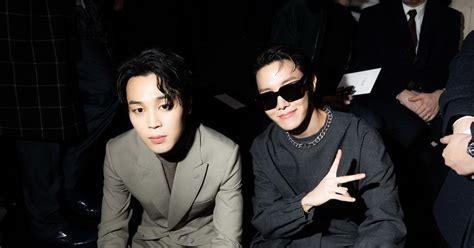 Bts Jimin And J Hope Reunited At Diors Mens Fallwinter 23 Show